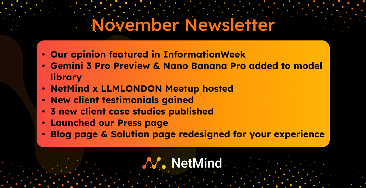 NetMind November Recap